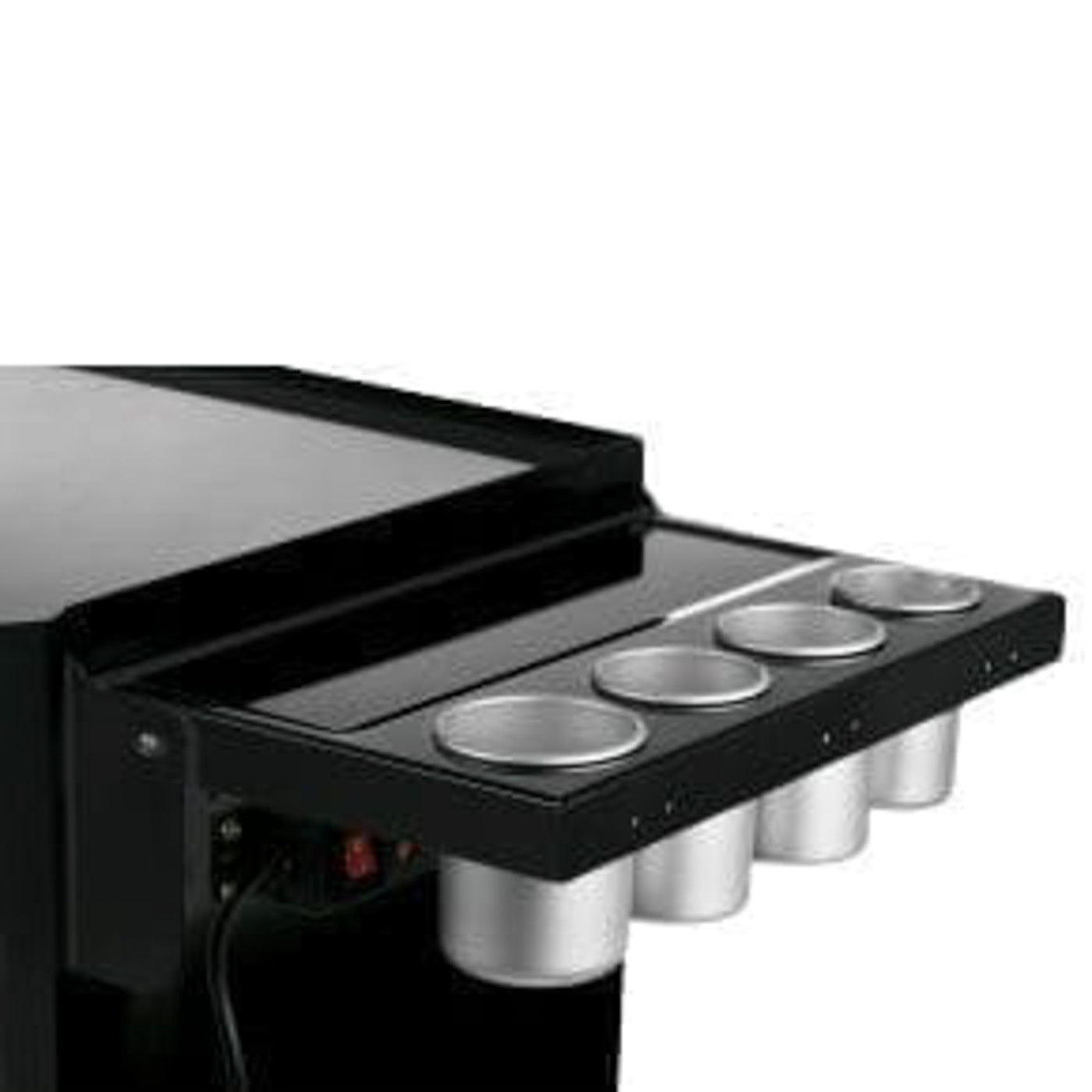 Folding Side Shelf w/ Power Strip for Salon Cart | Viper Tool Storage